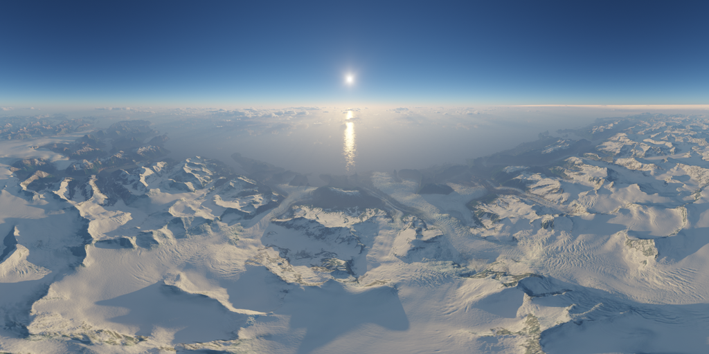 High Atmosphere Glacier Coast | Landscapes HDRis | BlenderKit