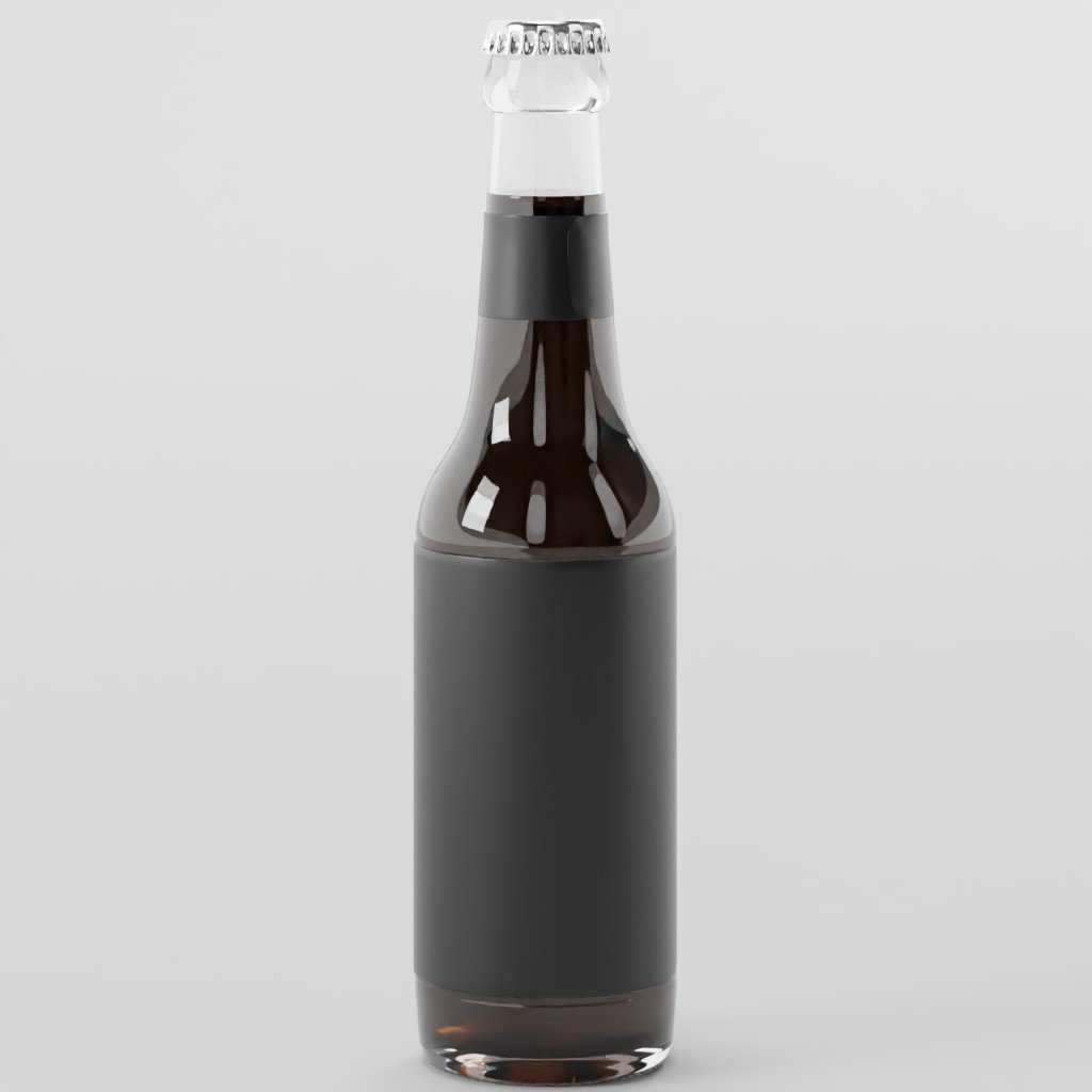Glass Bottle Drink | FREE Beverages models | BlenderKit