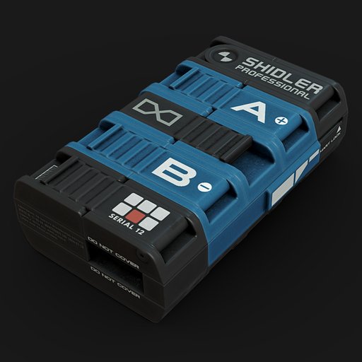 Scifi Battery Kitbash Prop | FREE Industrial Equipment models | BlenderKit