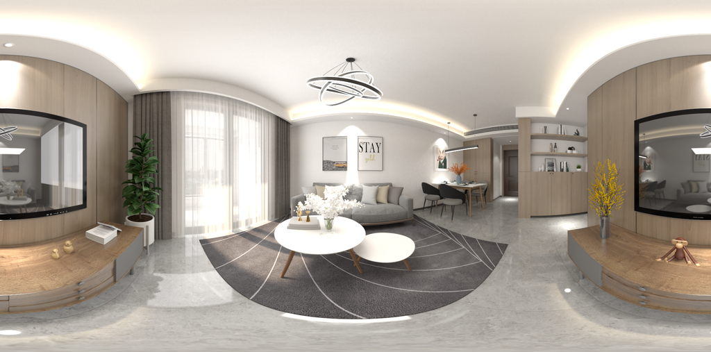 Living room | FREE Interiors HDRis | BlenderKit