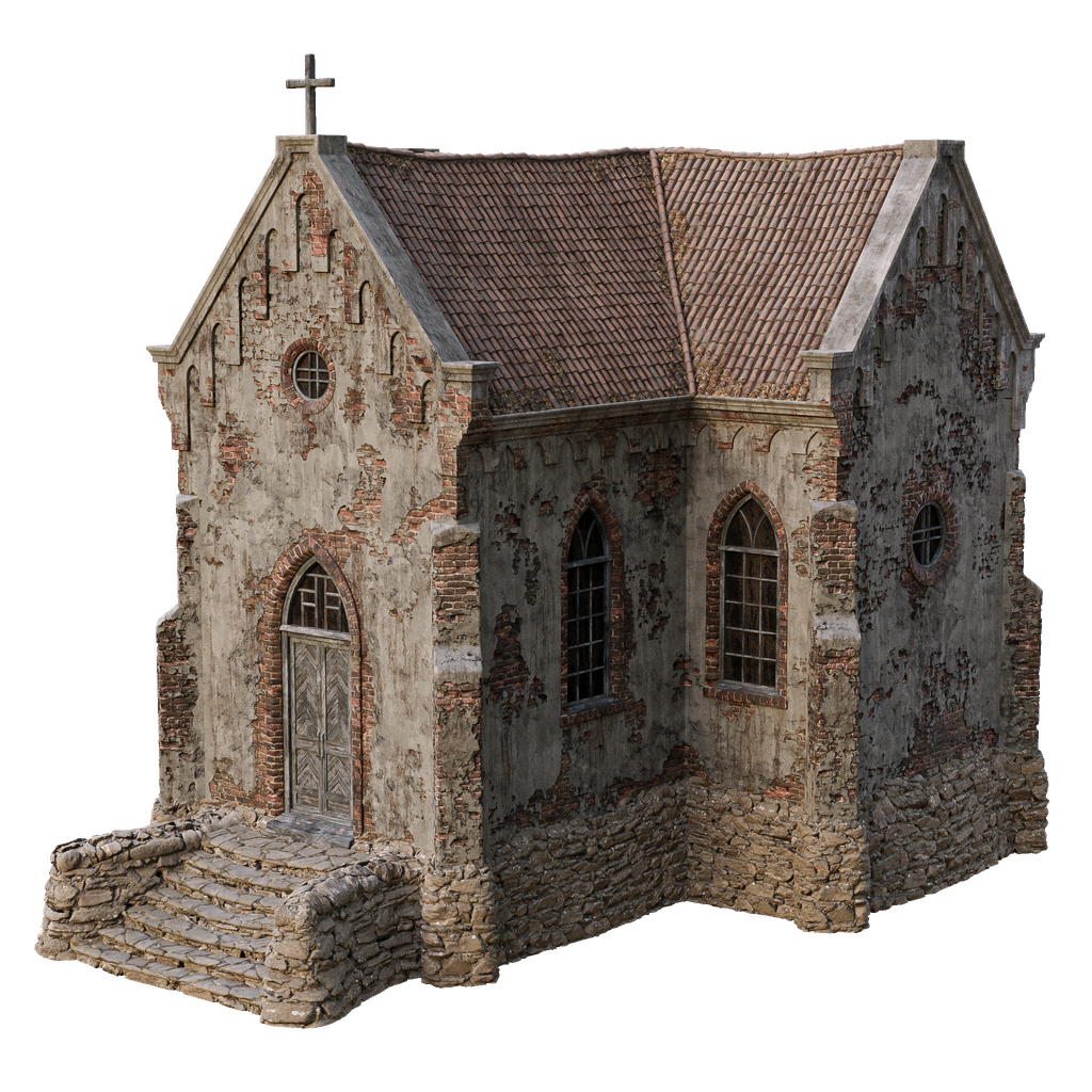 Medieval Church | Historic Buildings models | BlenderKit
