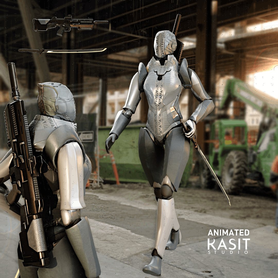 Robot Rigged & Animated | Robots Characters models | BlenderKit