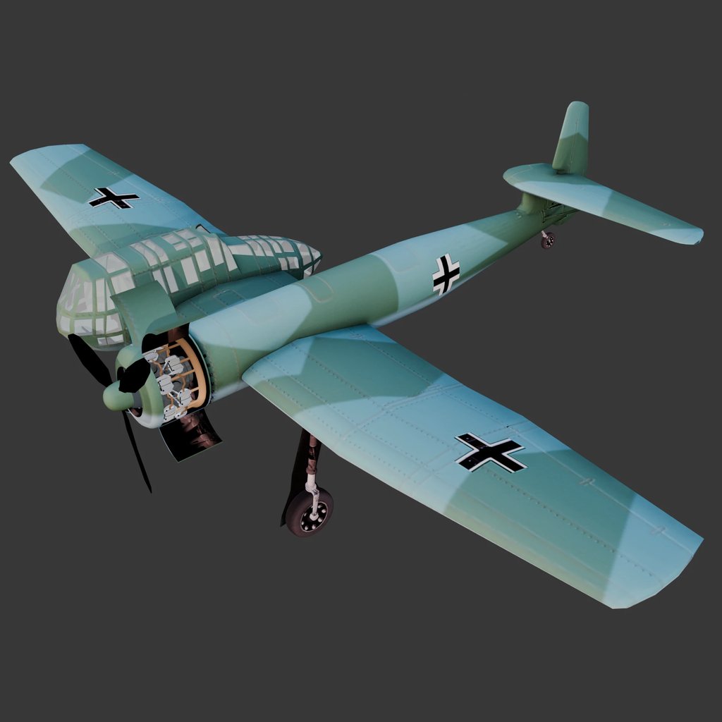 Blohm & Voss BV 141 | Historical Planes 3D Models models | BlenderKit