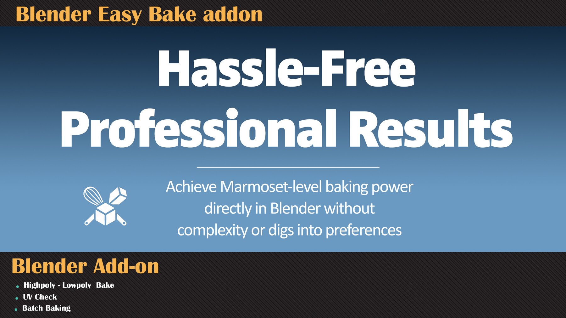Easy Bake + Batch Baking | BlenderKit