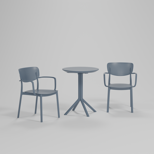 Modern Bistro Patio Set | Outdoor Furniture models | BlenderKit