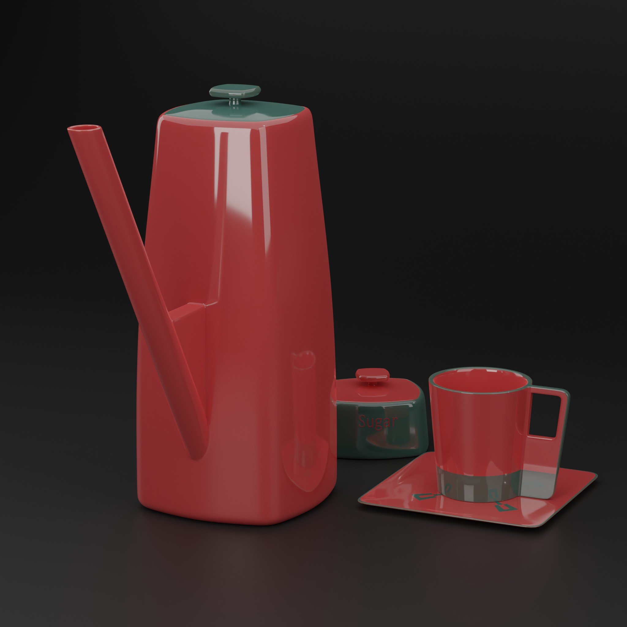 Kettle Rect | FREE Beverages models | BlenderKit