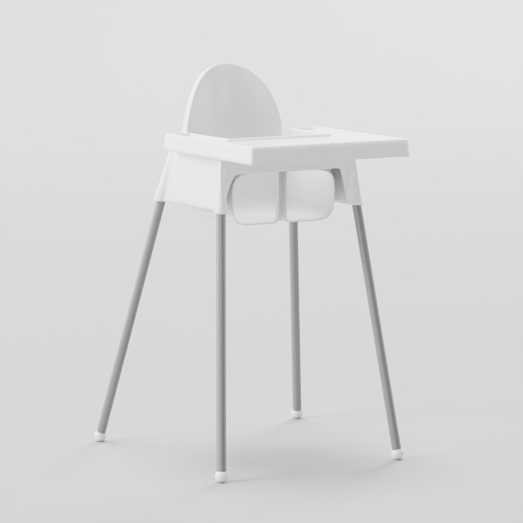 Highchair | Chairs models | BlenderKit