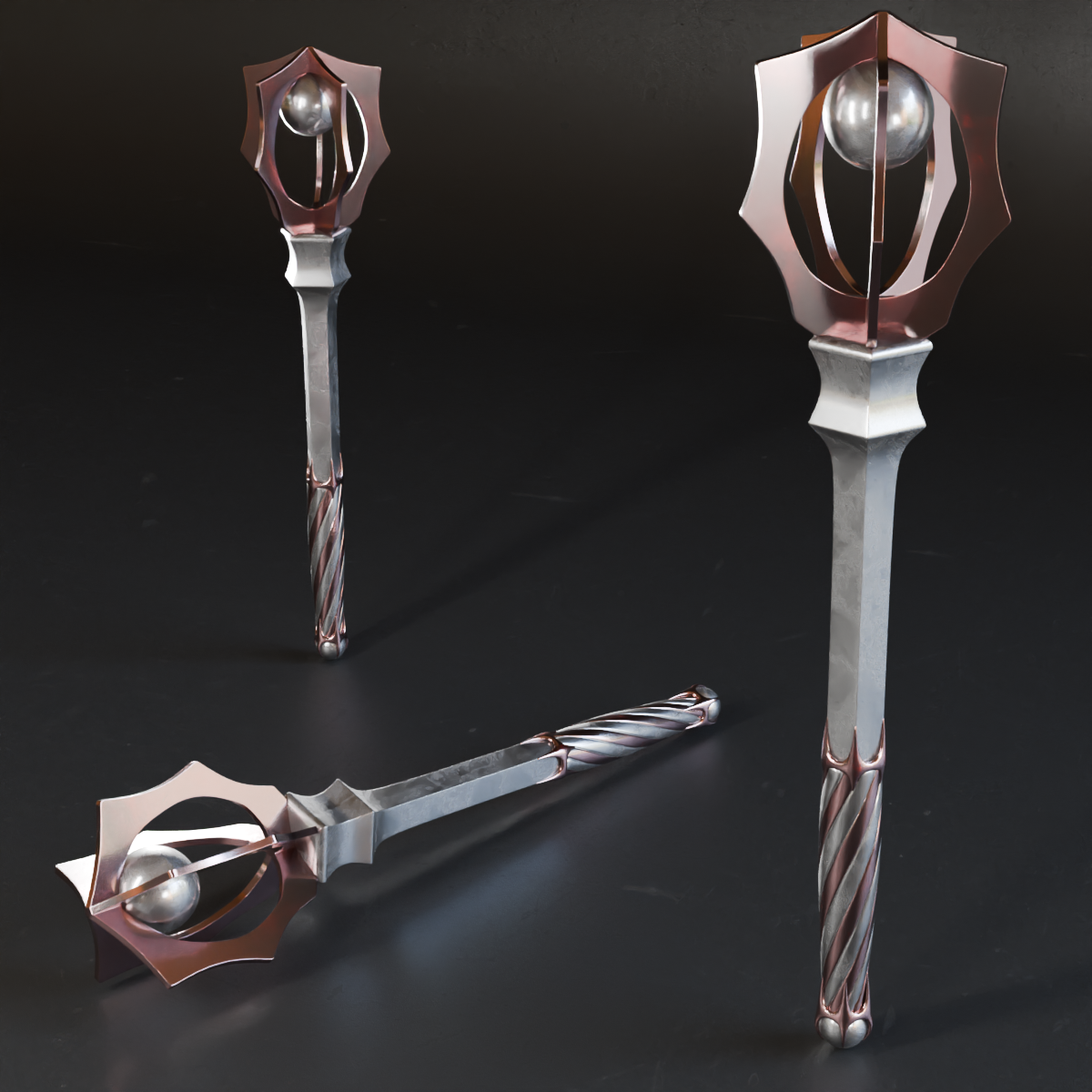 MK BaseMesh mace-14 | Historical Weapons models | BlenderKit