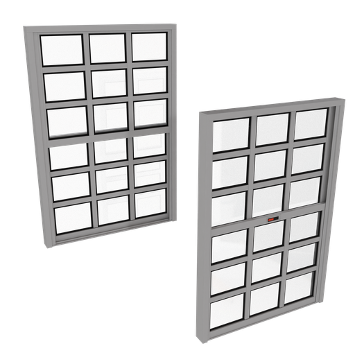 BlenderKit | Download the FREE Sliding window top-bottom 2 model