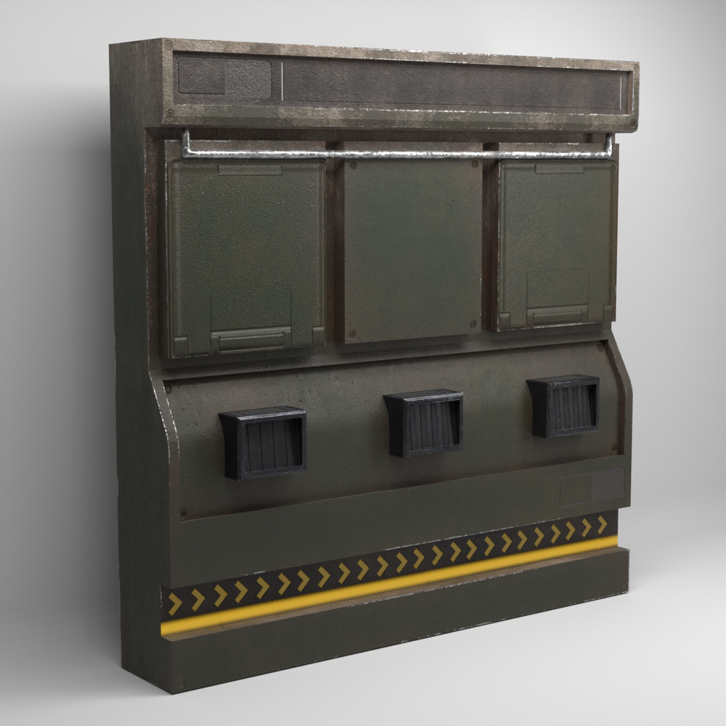 Fluted Wall Panel | FREE 3D Panels models | BlenderKit