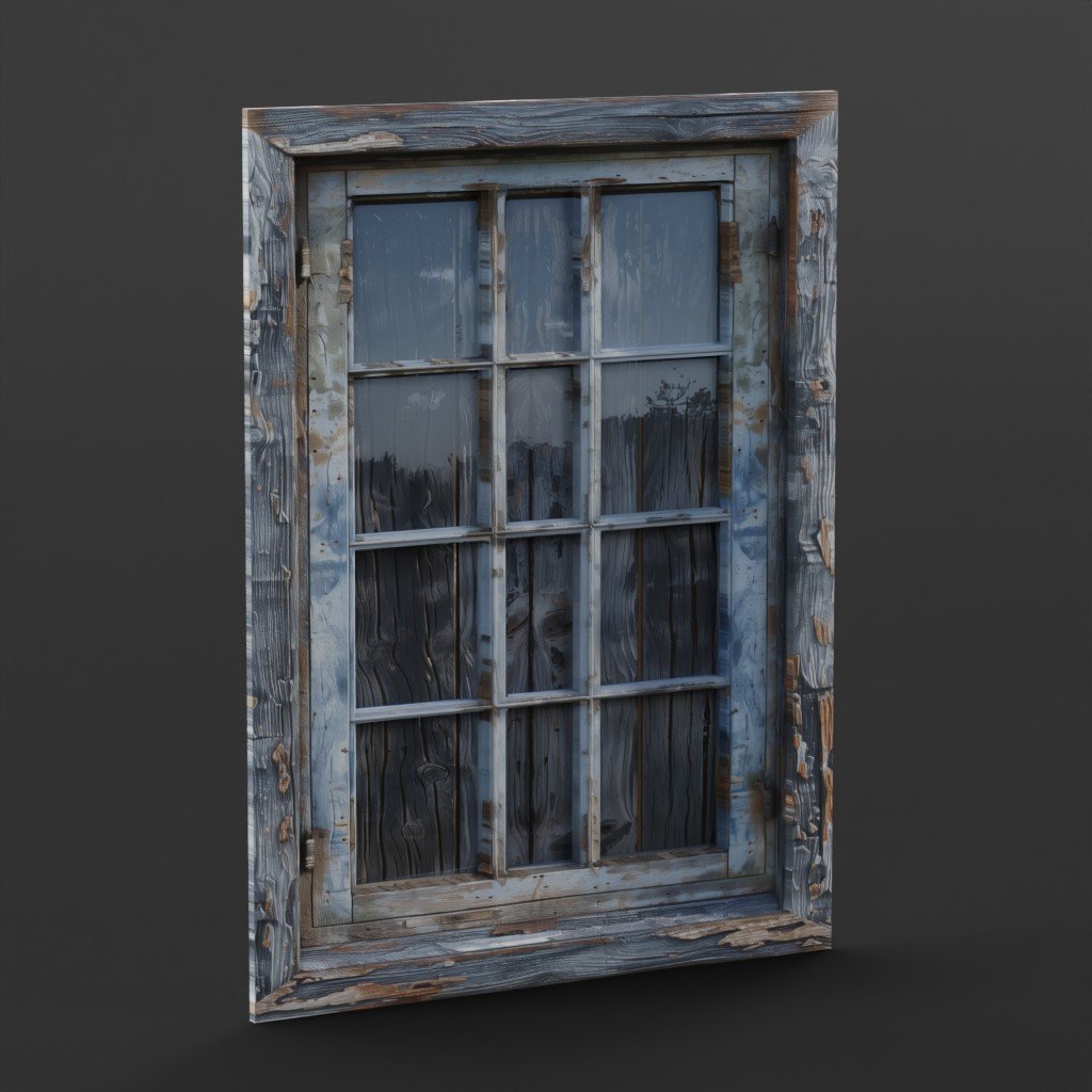 Old window - T - 50 | Windows models | BlenderKit
