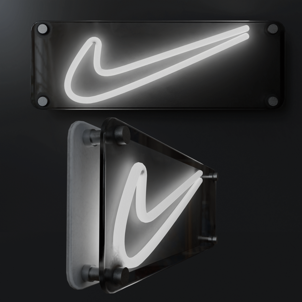 Neon glass sign | Wall Light models | BlenderKit