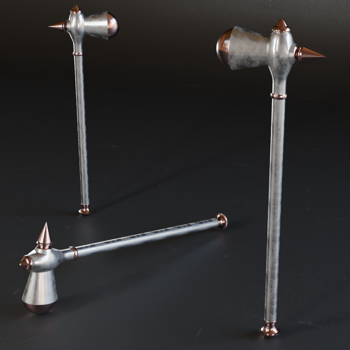 MK BaseMesh mace-40 | Historical Weapons models | BlenderKit