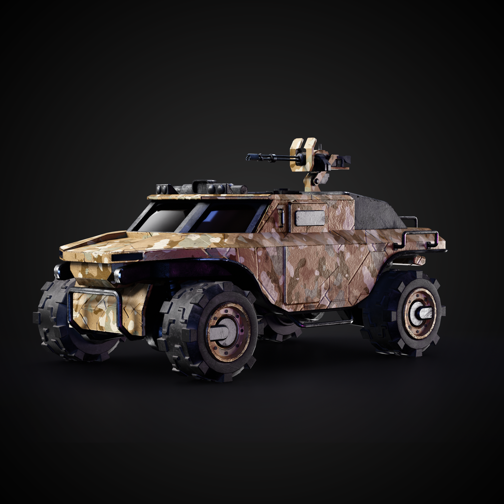 BlenderKit | Download the EM Sci-Fi Military Vehicles model