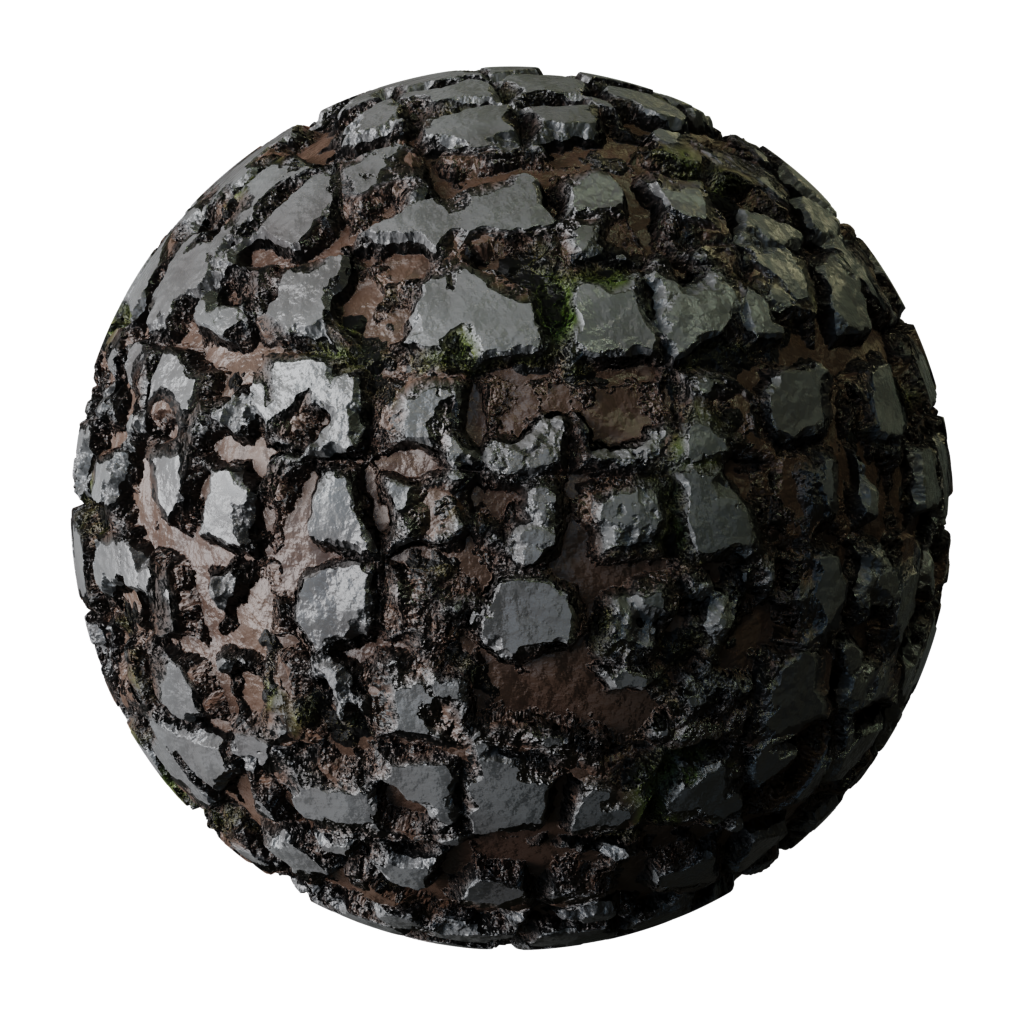 Procedural Cobblestone | FREE paving materials | BlenderKit