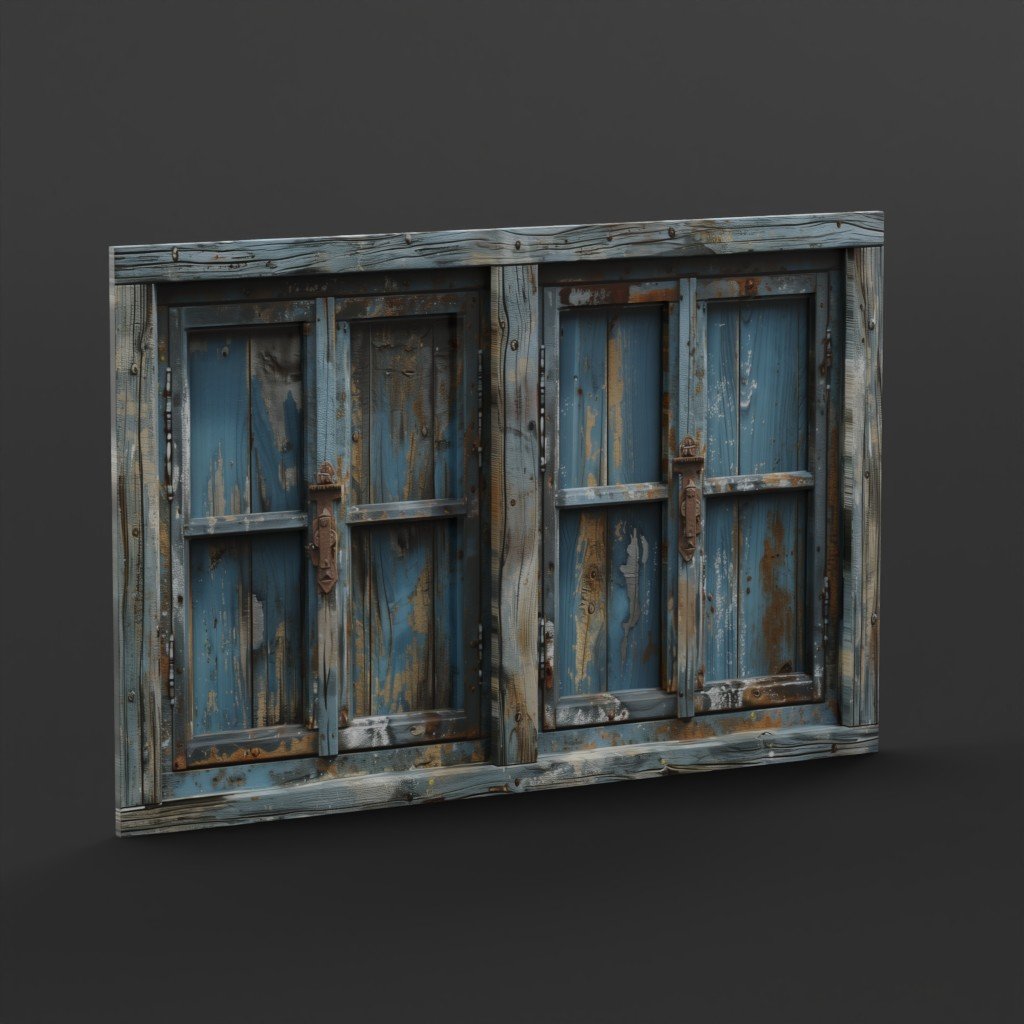 Old window - T - 68 | Windows models | BlenderKit