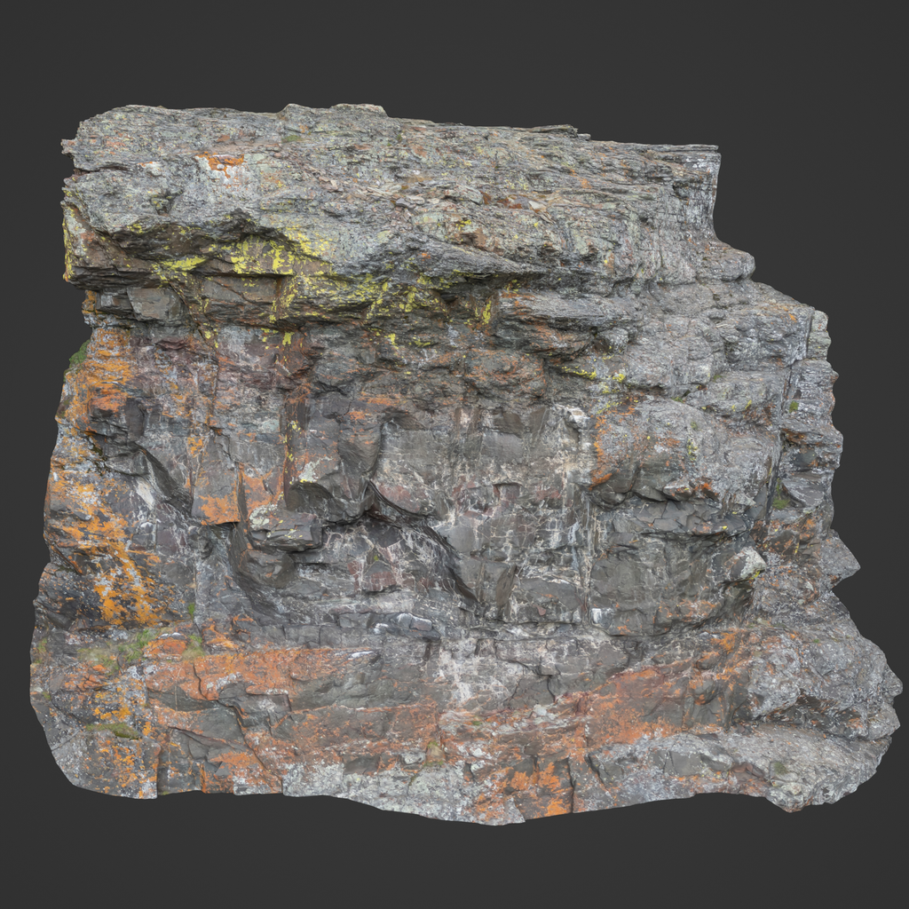 Rugged Cliff Canadian Rockies | FREE Environment Elements models ...