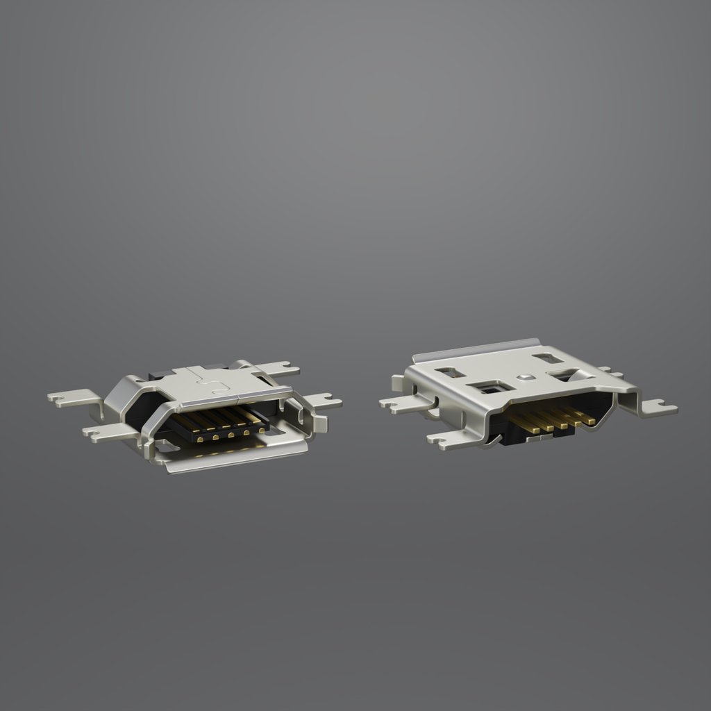 USB 2.0 Micro B Female | Computer Components & Hardware models | BlenderKit