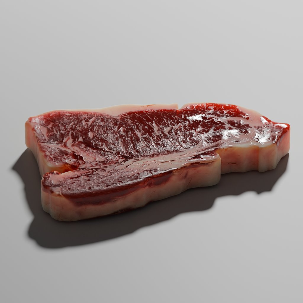 Raw Beef Steak | Food models | BlenderKit
