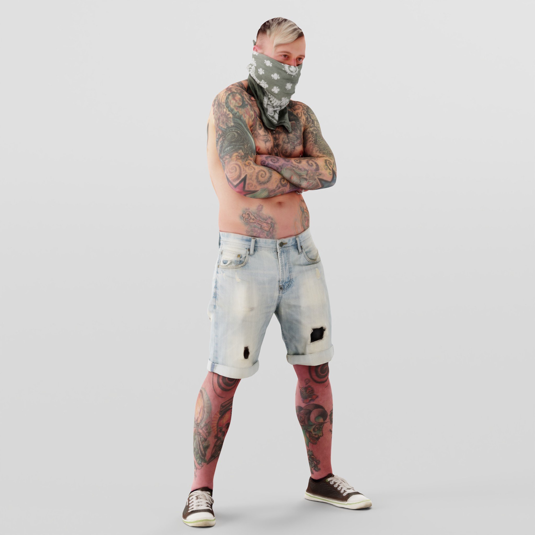Tattooed Bully | Men models | BlenderKit