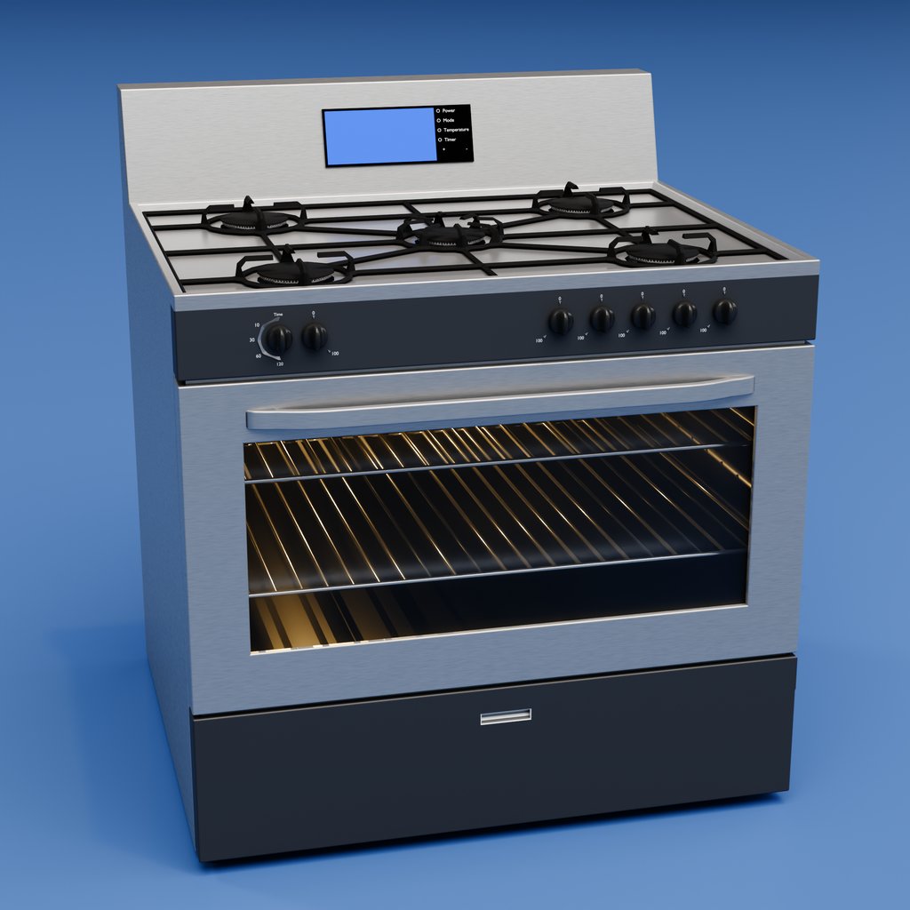 Stove | FREE Kitchen Appliances models | BlenderKit