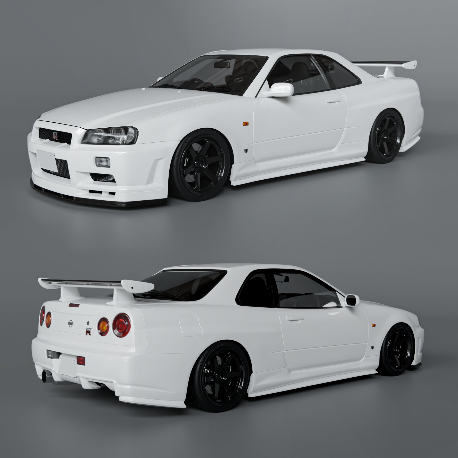 Nissan Skyline R34 GTR | Cars models | BlenderKit
