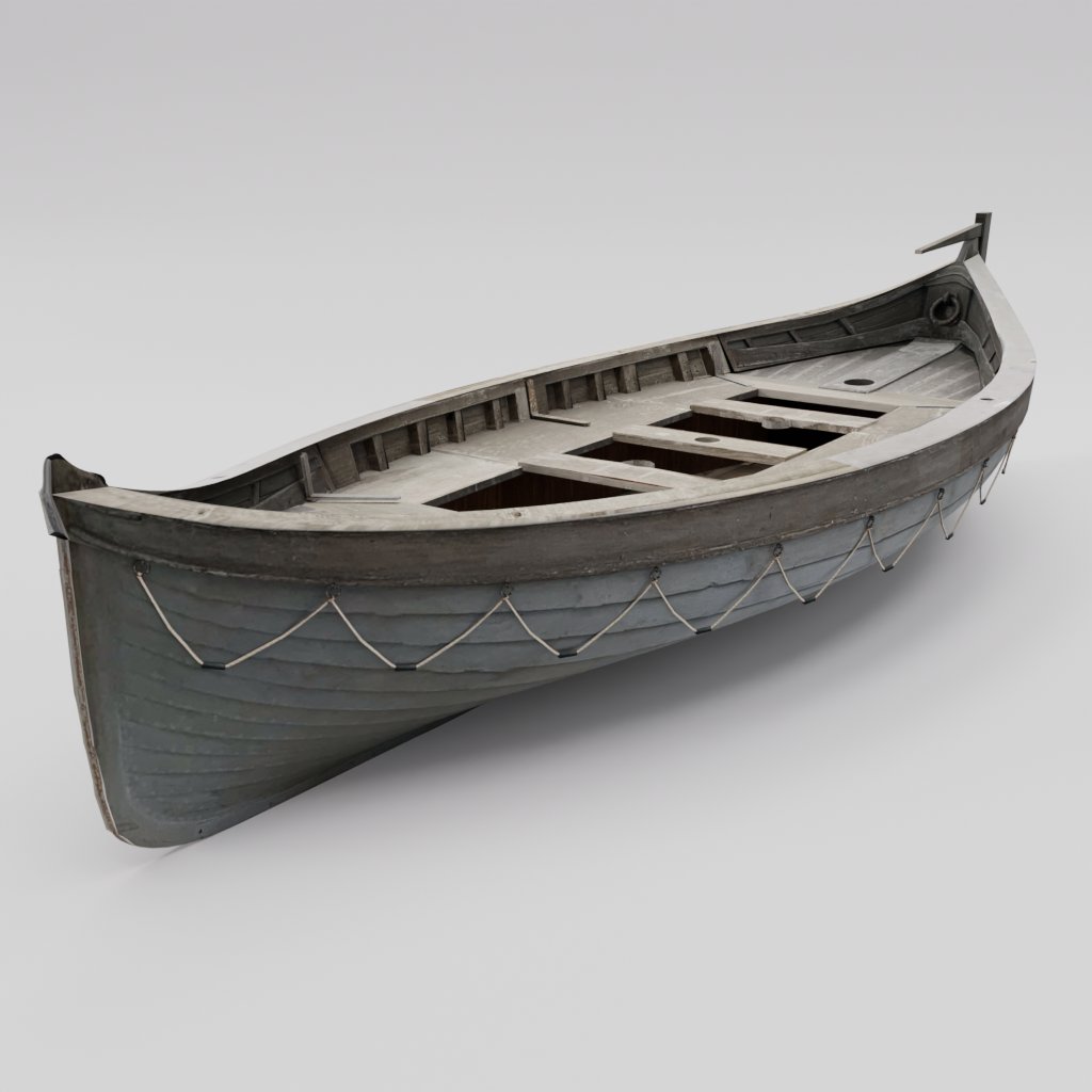 BlenderKit | Download the Wooden Boat model