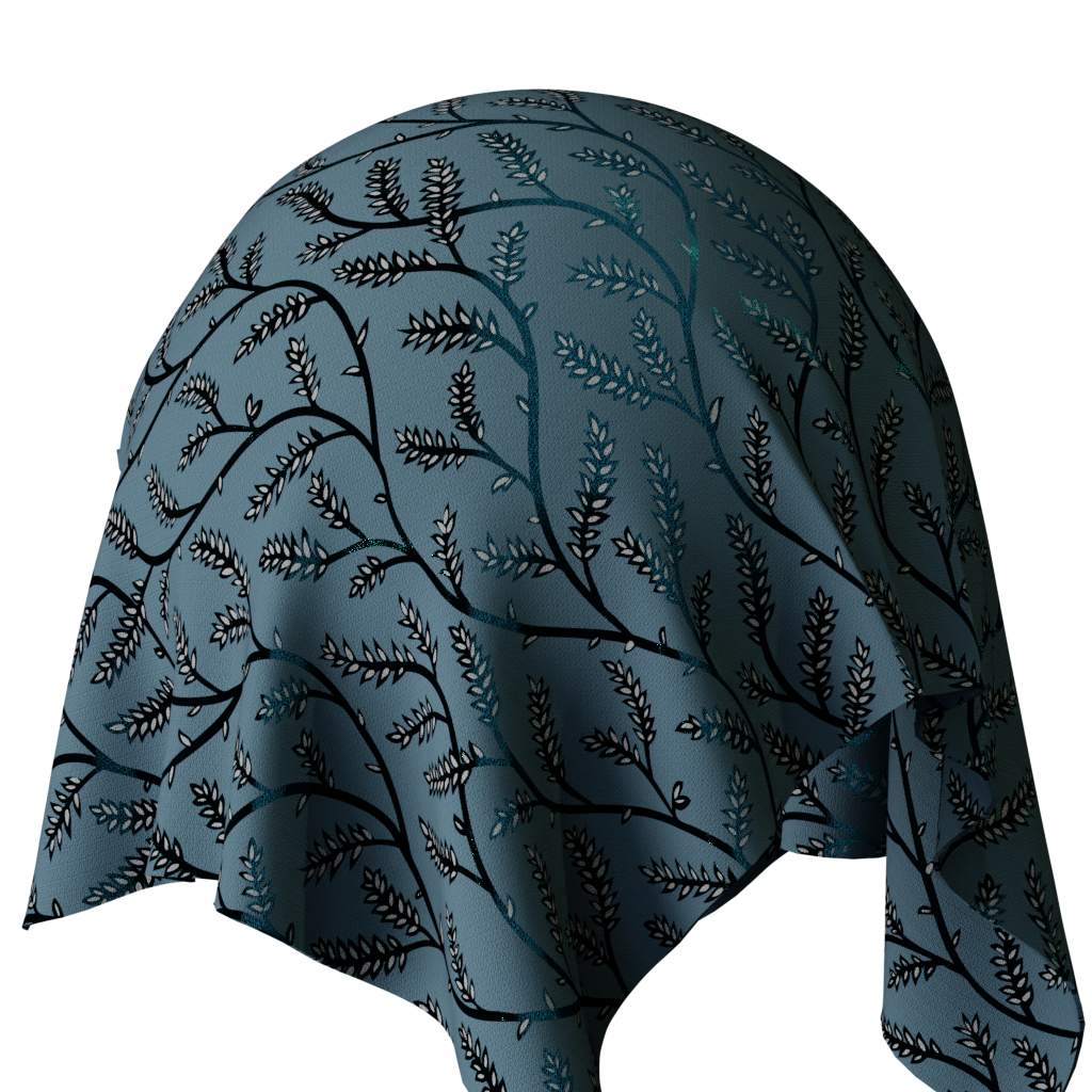 Vines - Fabric or Wallpaper | FREE fabric materials | BlenderKit