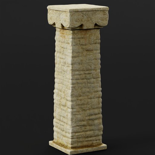 Stone Pillar | Architectural Structures models | BlenderKit
