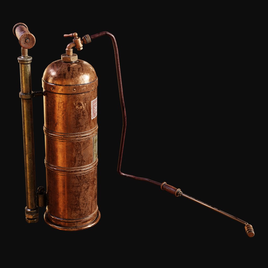 Early 1900s Liquid Spray Canister B | Interior Decorations models ...