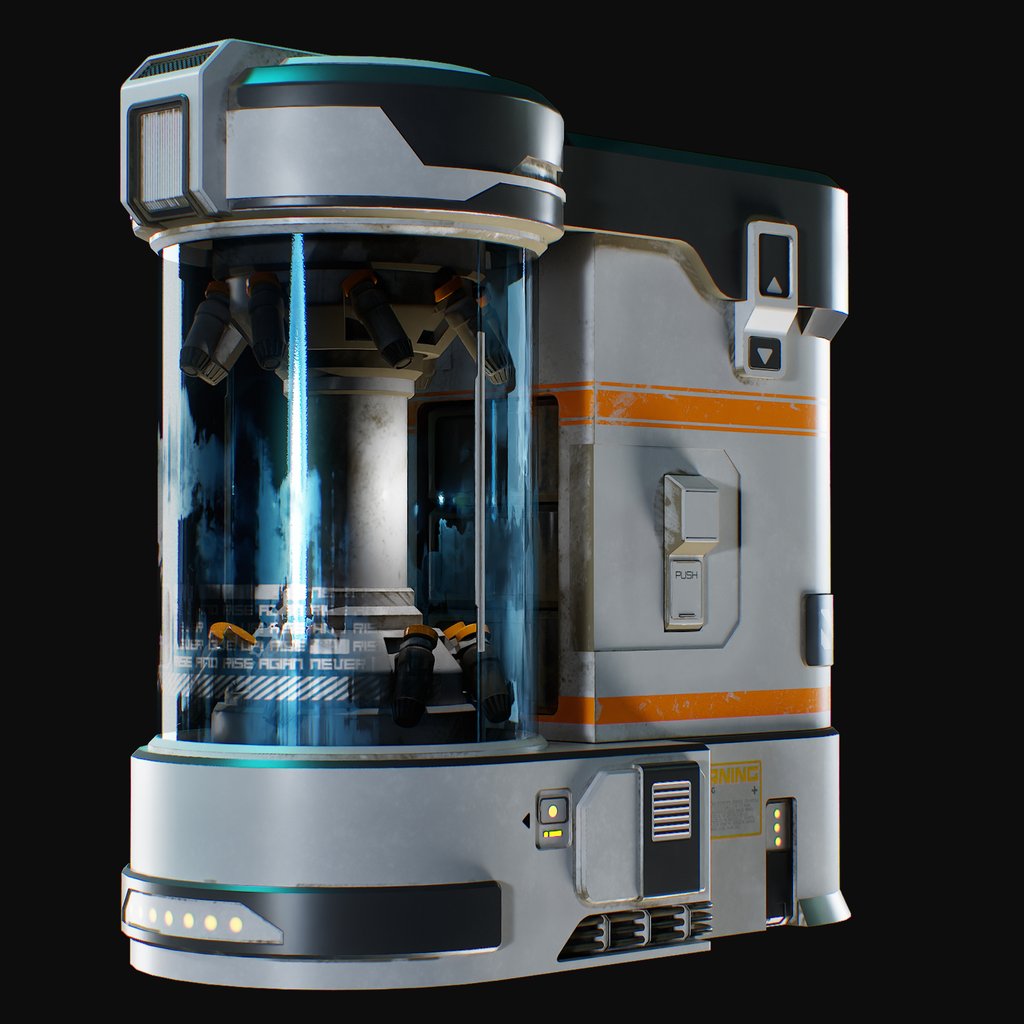 Sci-Fi Lab Architecture Pack | Industrial Machinery models | BlenderKit