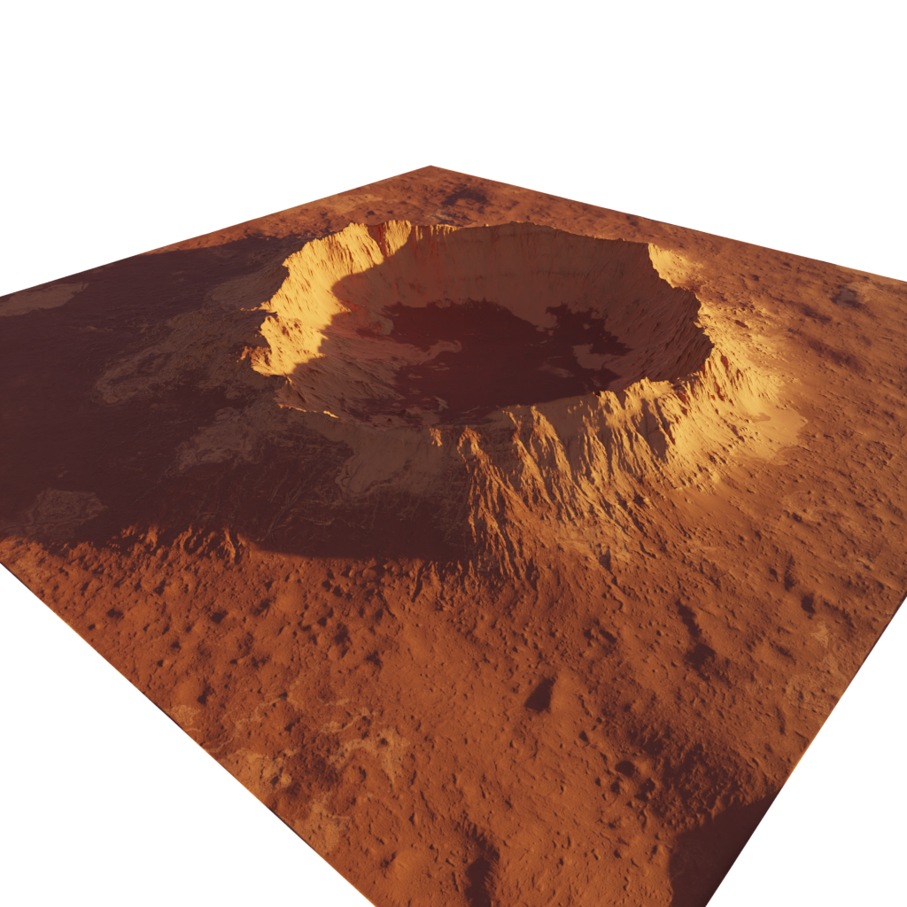 Meteor Crater | FREE Terrains models | BlenderKit