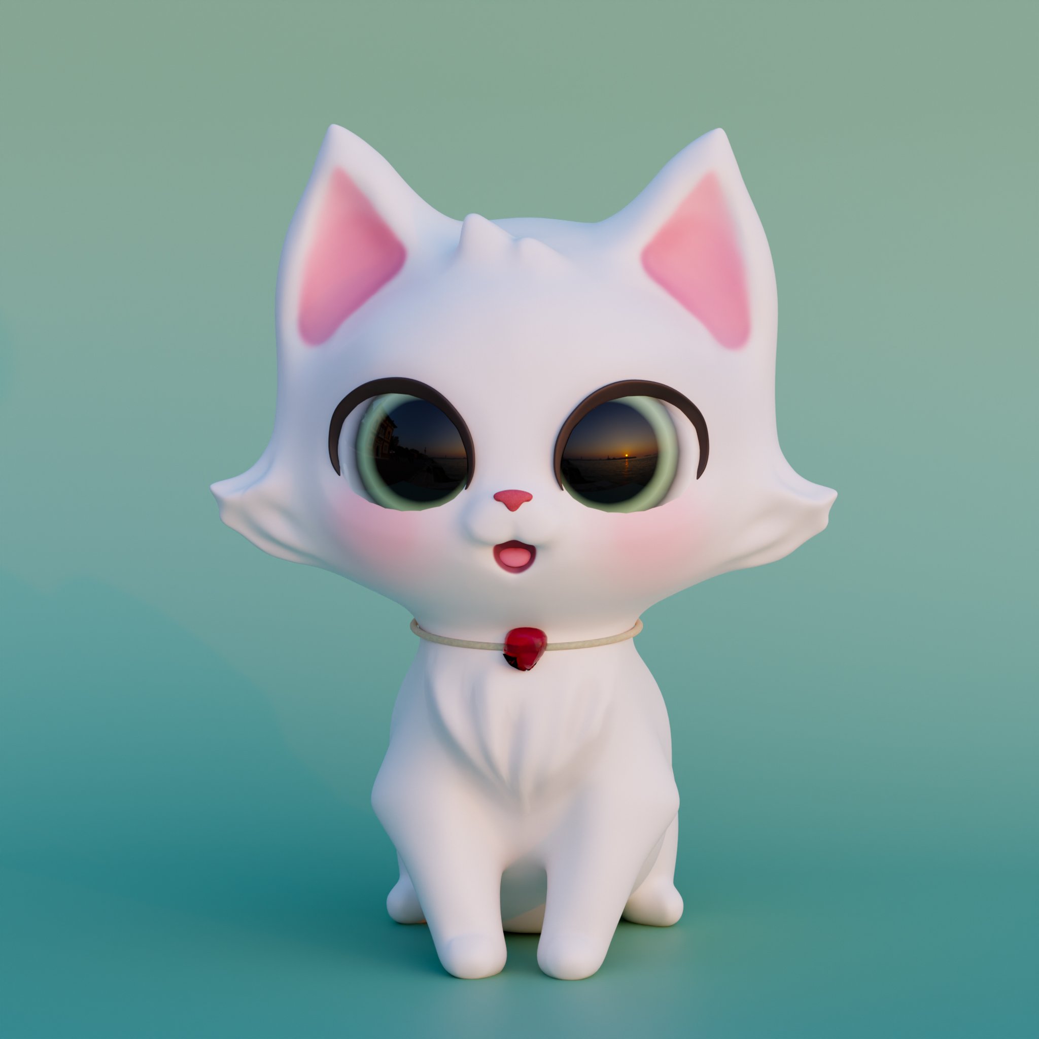 Angora Cat | FREE Mammals models | BlenderKit
