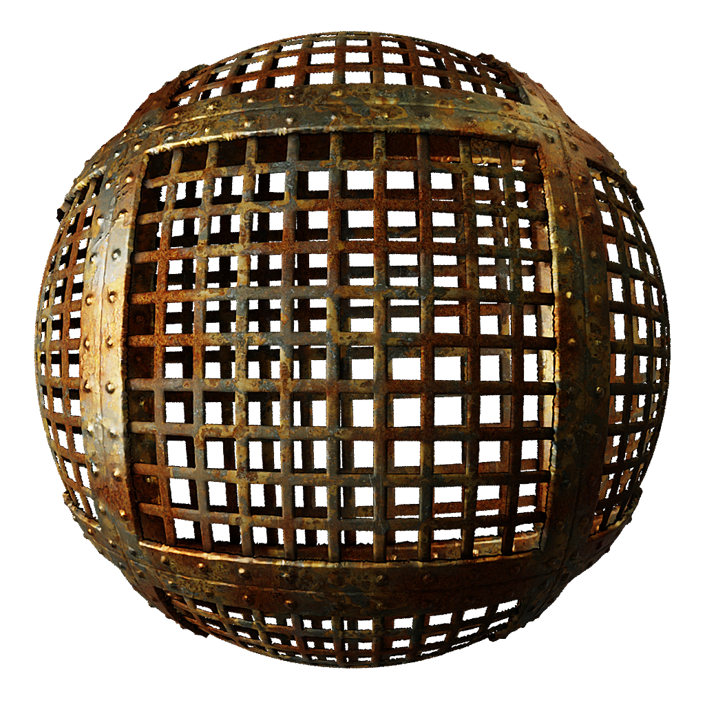 Metal Rivets Rust Grill | FREE metal materials | BlenderKit