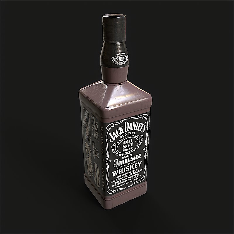 Alcohol Bottles Set | Beverages models | BlenderKit
