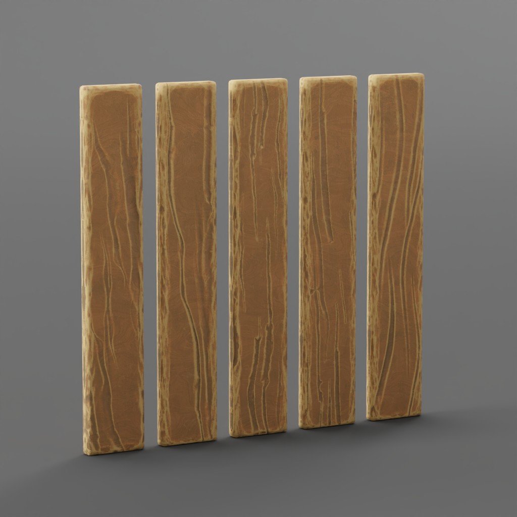 Stylized Wood Planks | FREE Wood Panels models | BlenderKit