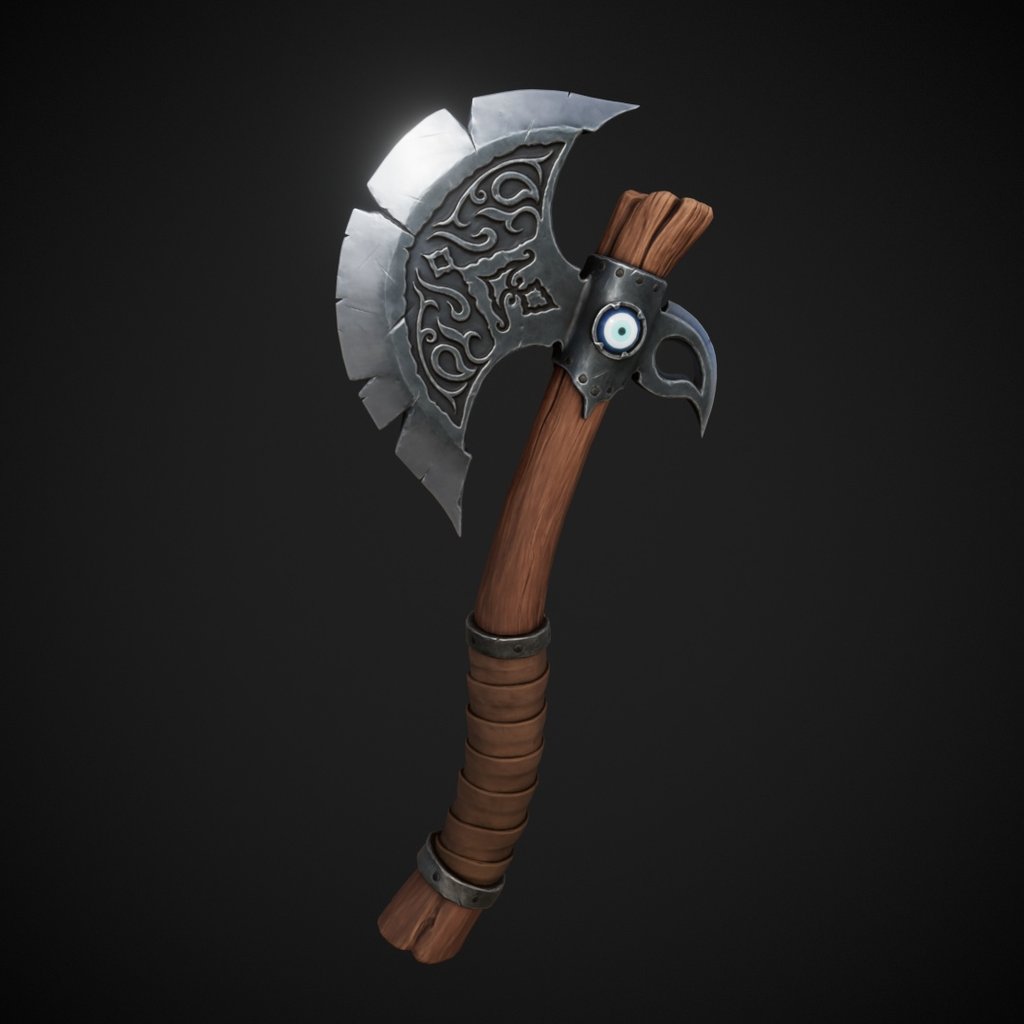Stylized Axe | Historical Weapons models | BlenderKit