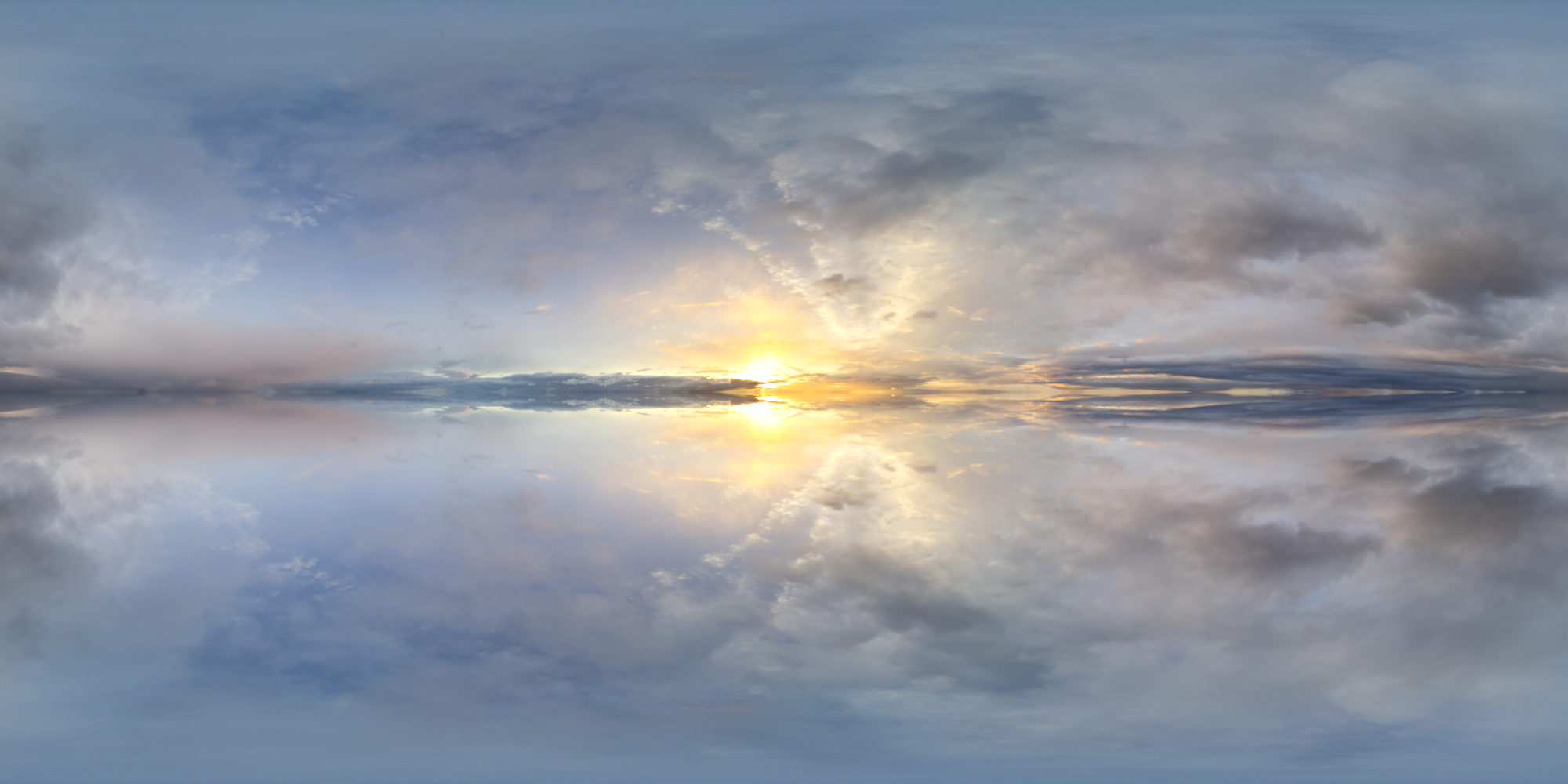 Infinite Real Sky - Cloudy Sunset | Nature HDRis | BlenderKit