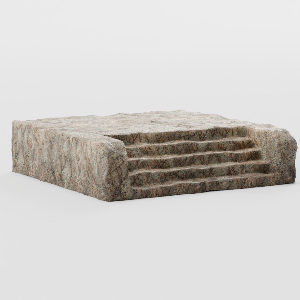 Stone Steps | Stairs models | BlenderKit