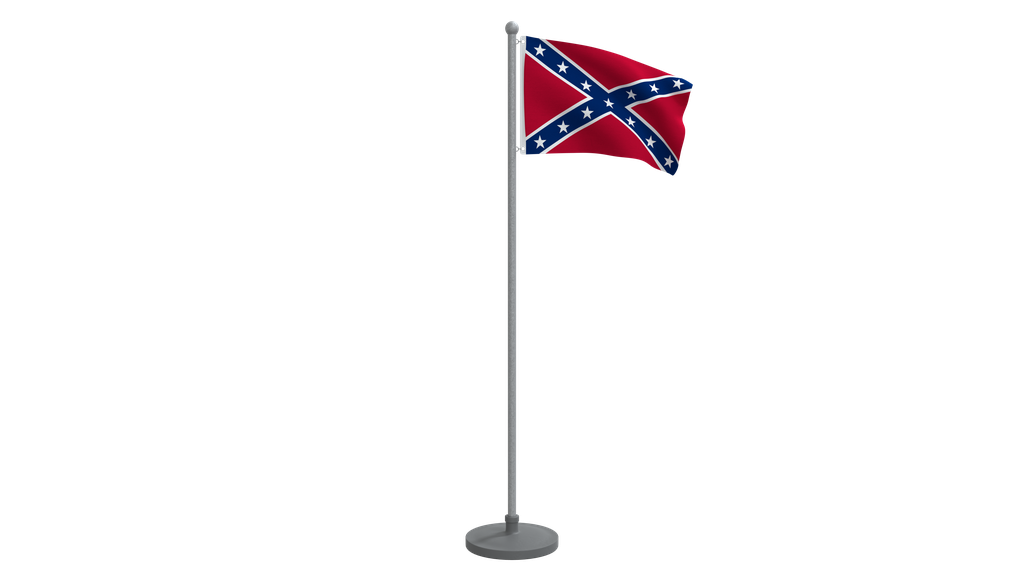 Animated Confederate Battle Flag | Exterior Elements models | BlenderKit