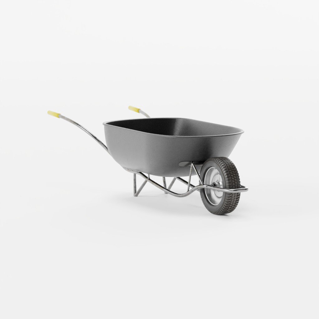 Wheelbarrow | FREE Industrial Equipment models | BlenderKit