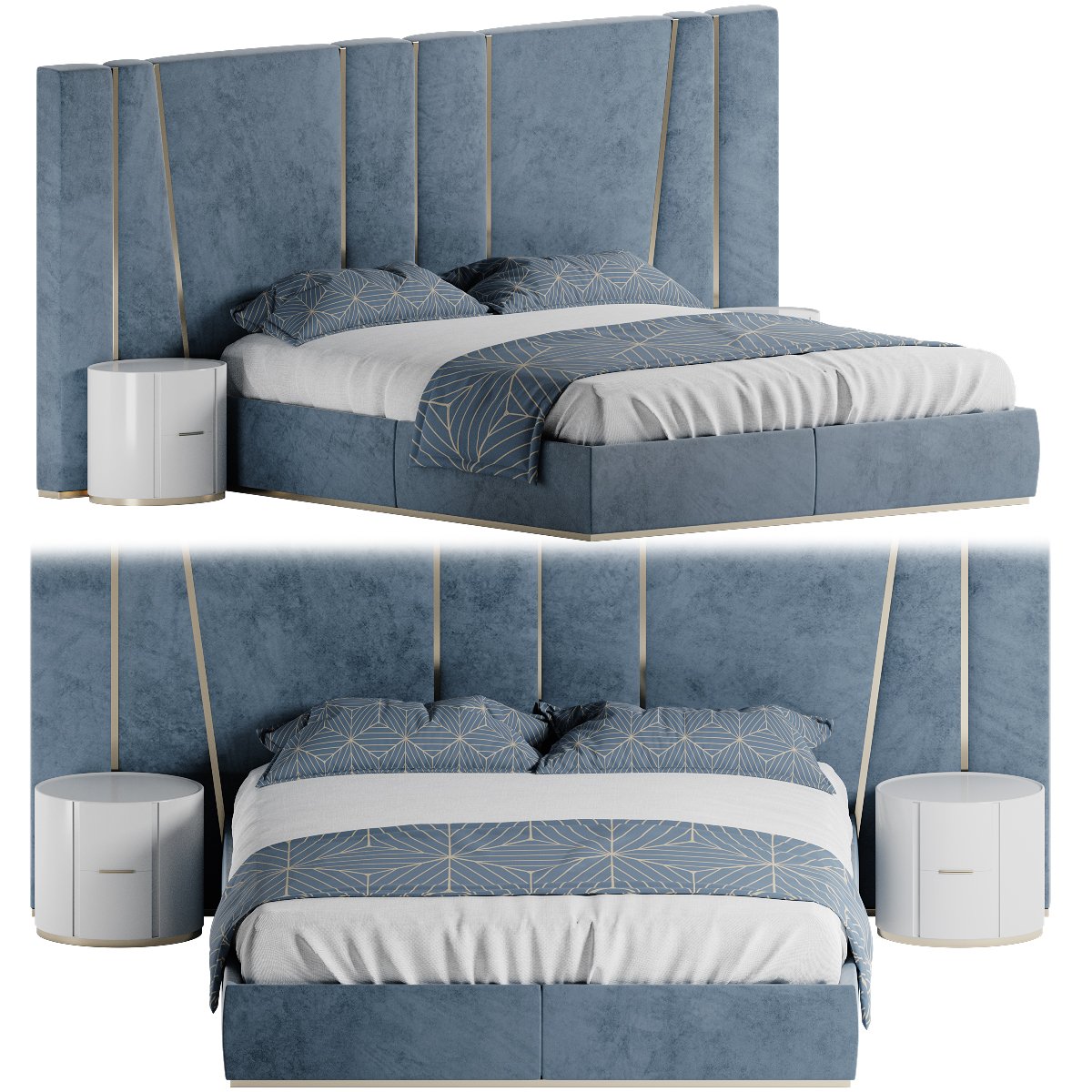 Bed 007 | Beds models | BlenderKit