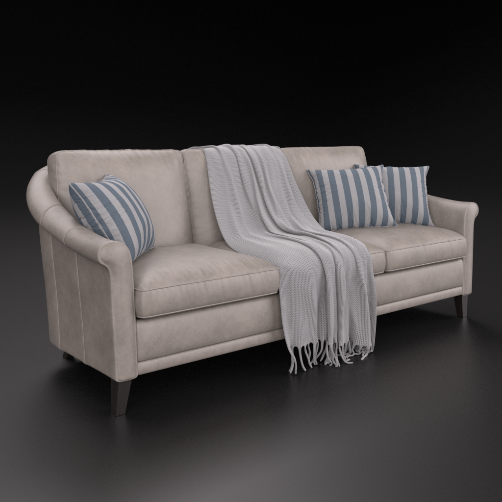 Sofa Sienna Genuine Leather | Sofas models | BlenderKit