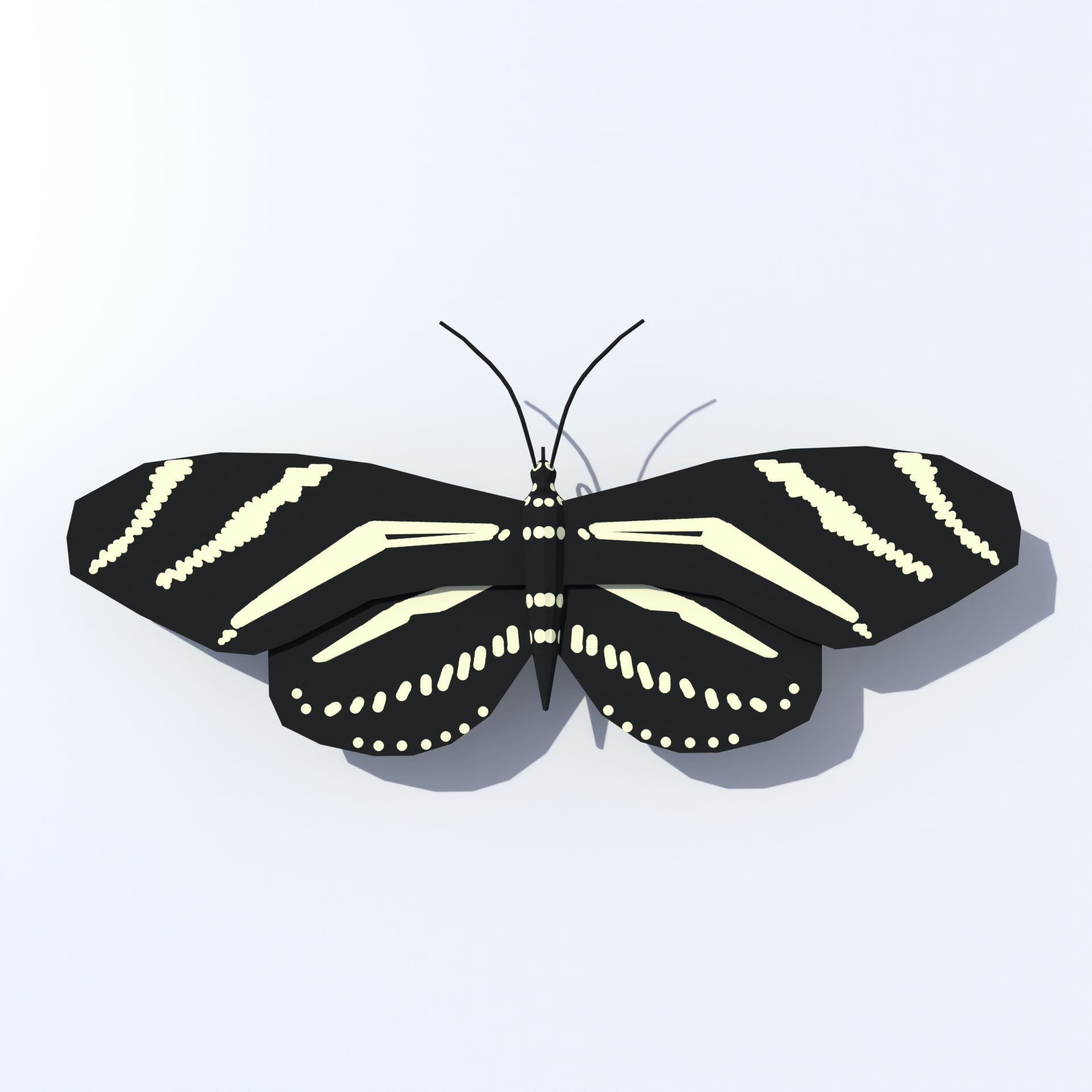 Low Poly Butterfly | Insects models | BlenderKit