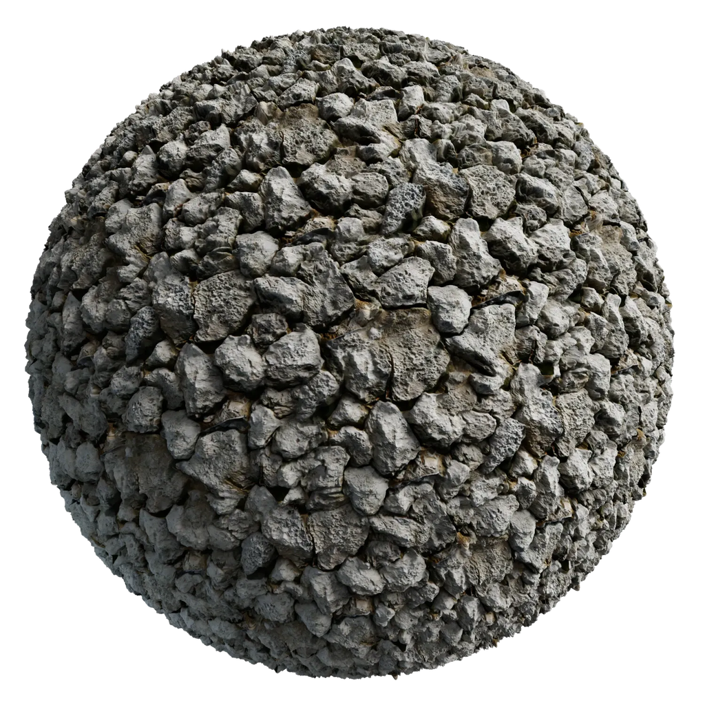 Gravel Cobble | FREE stone materials | BlenderKit