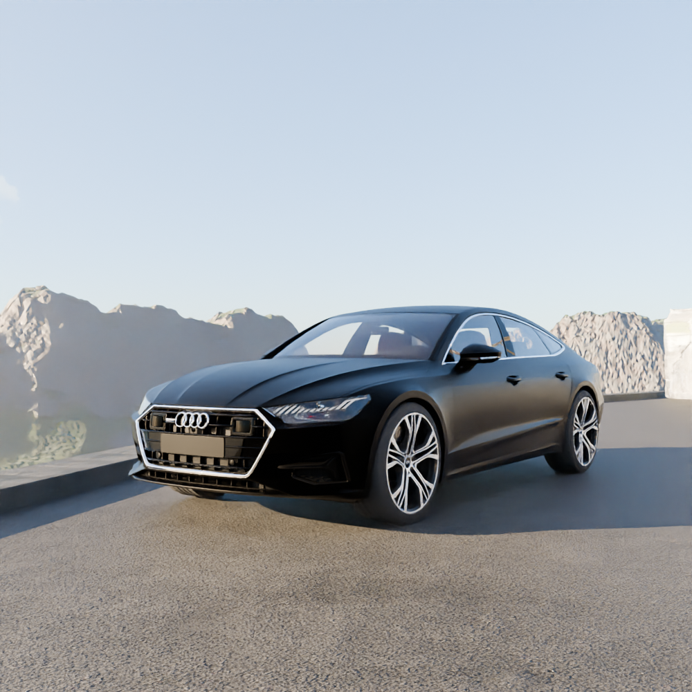 Audi A7 - Mountain Backdrop | Urban scenes | BlenderKit