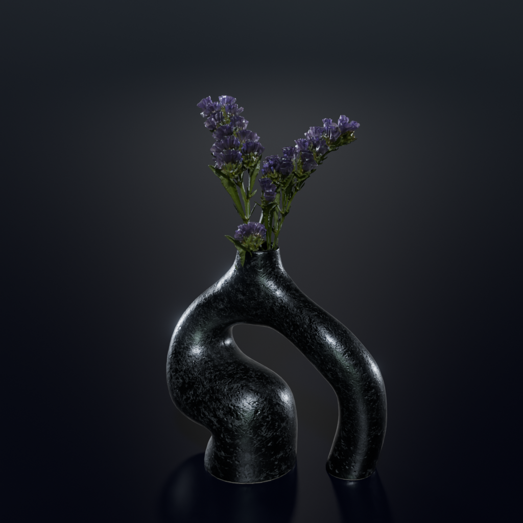 Small ceramic glossy vase decoration | Vases models | BlenderKit