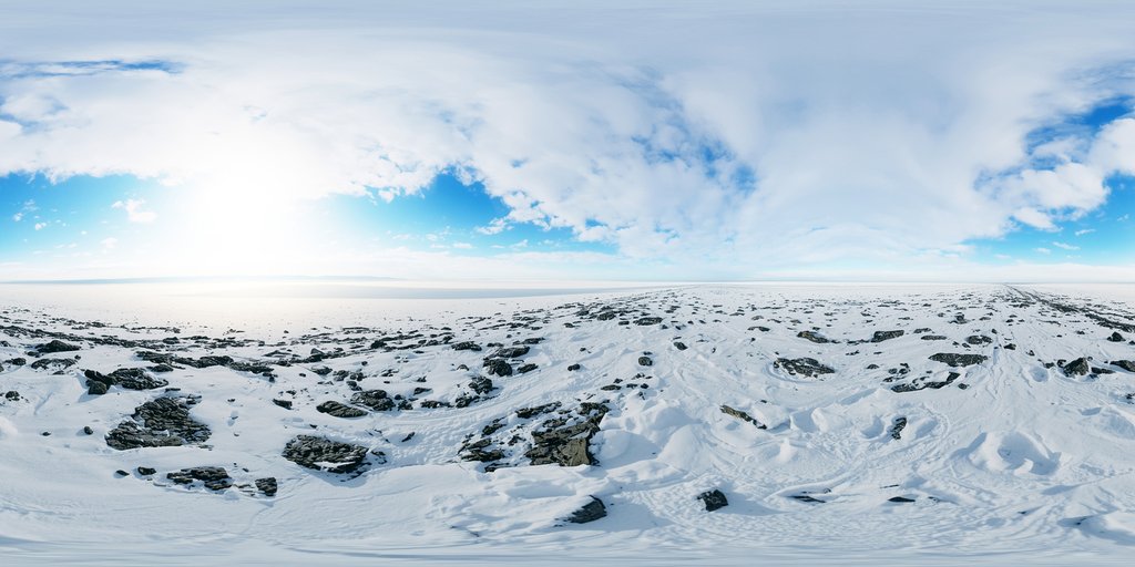 Frozen Tundra Sunlight | Nighttime Environments HDRis | BlenderKit