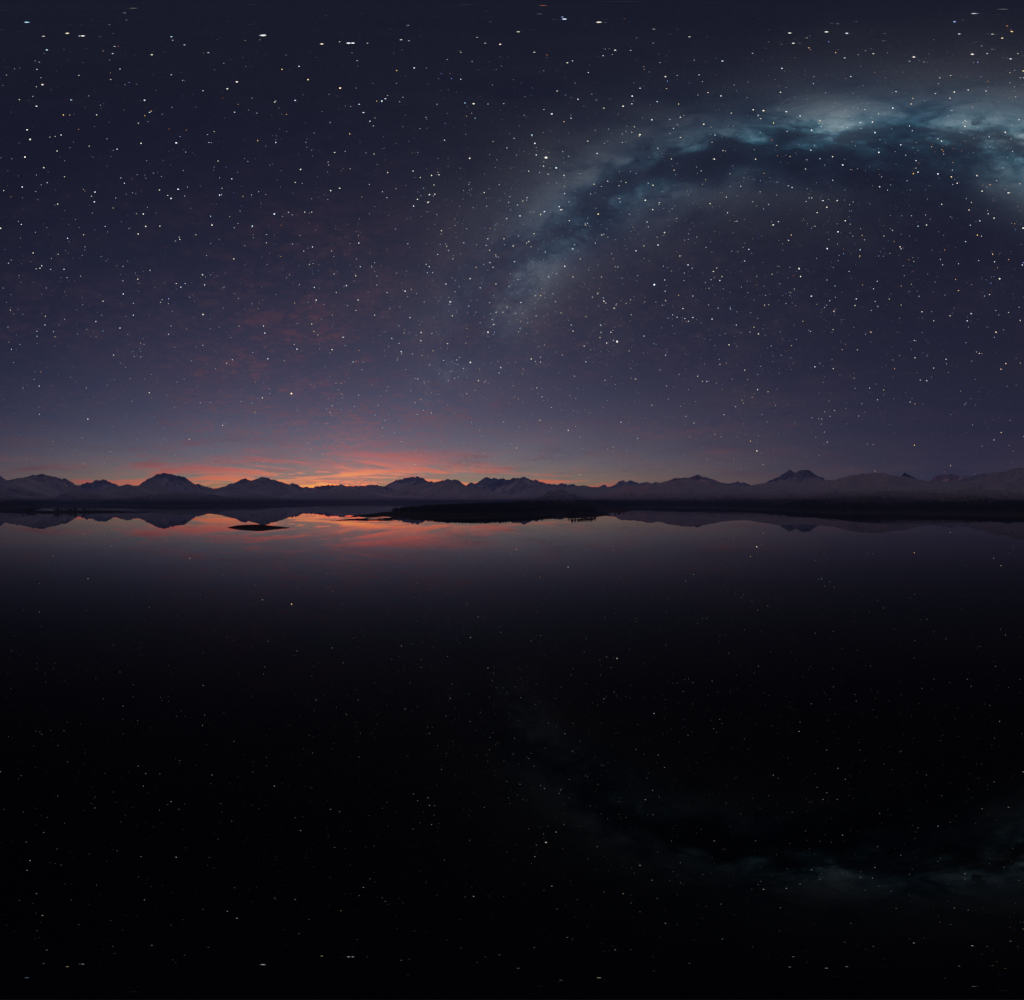 Night Sky with mountians HDRI | FREE Nighttime Environments HDRis ...