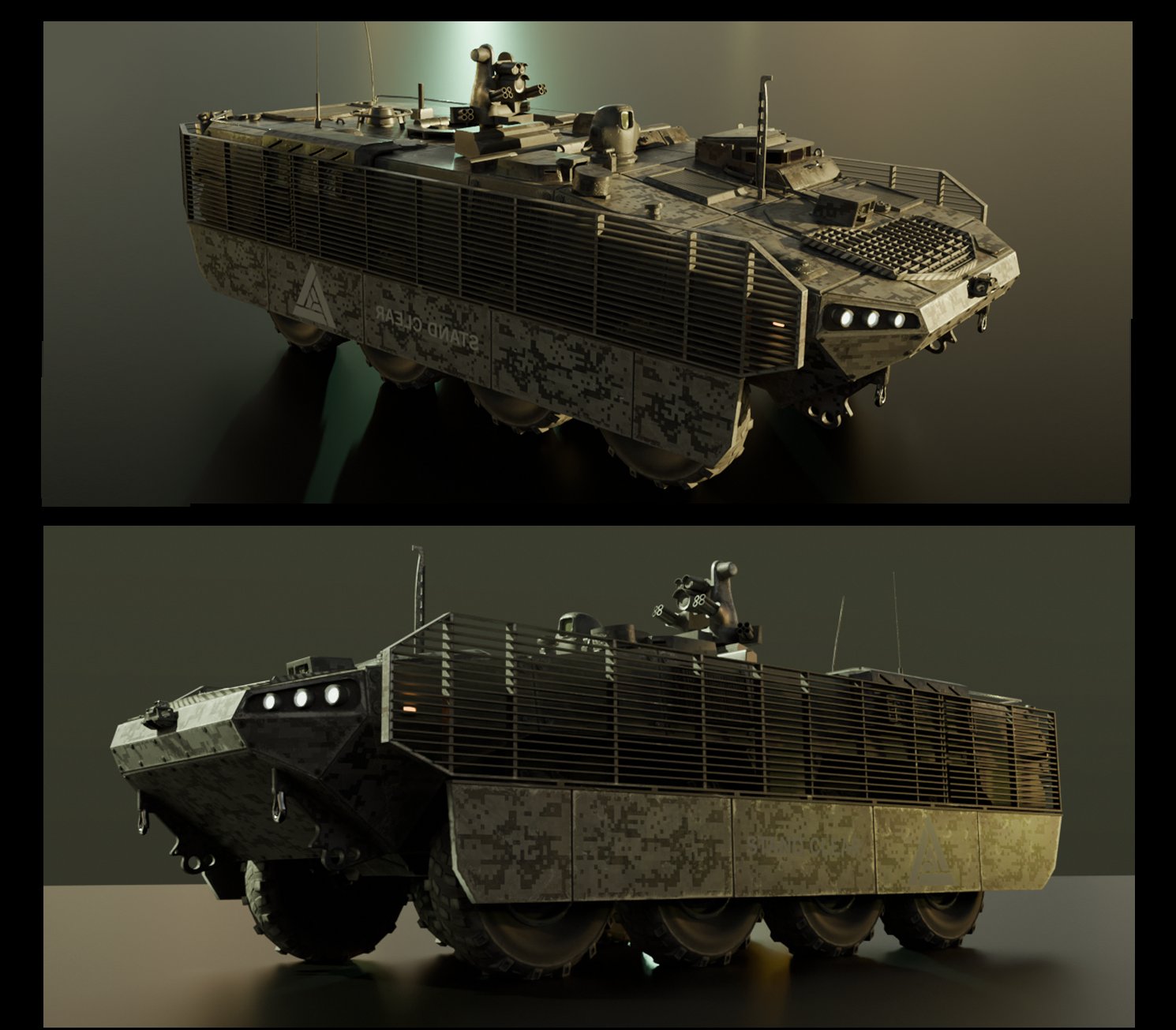 Arx apc | FREE Military Vehicles models | BlenderKit